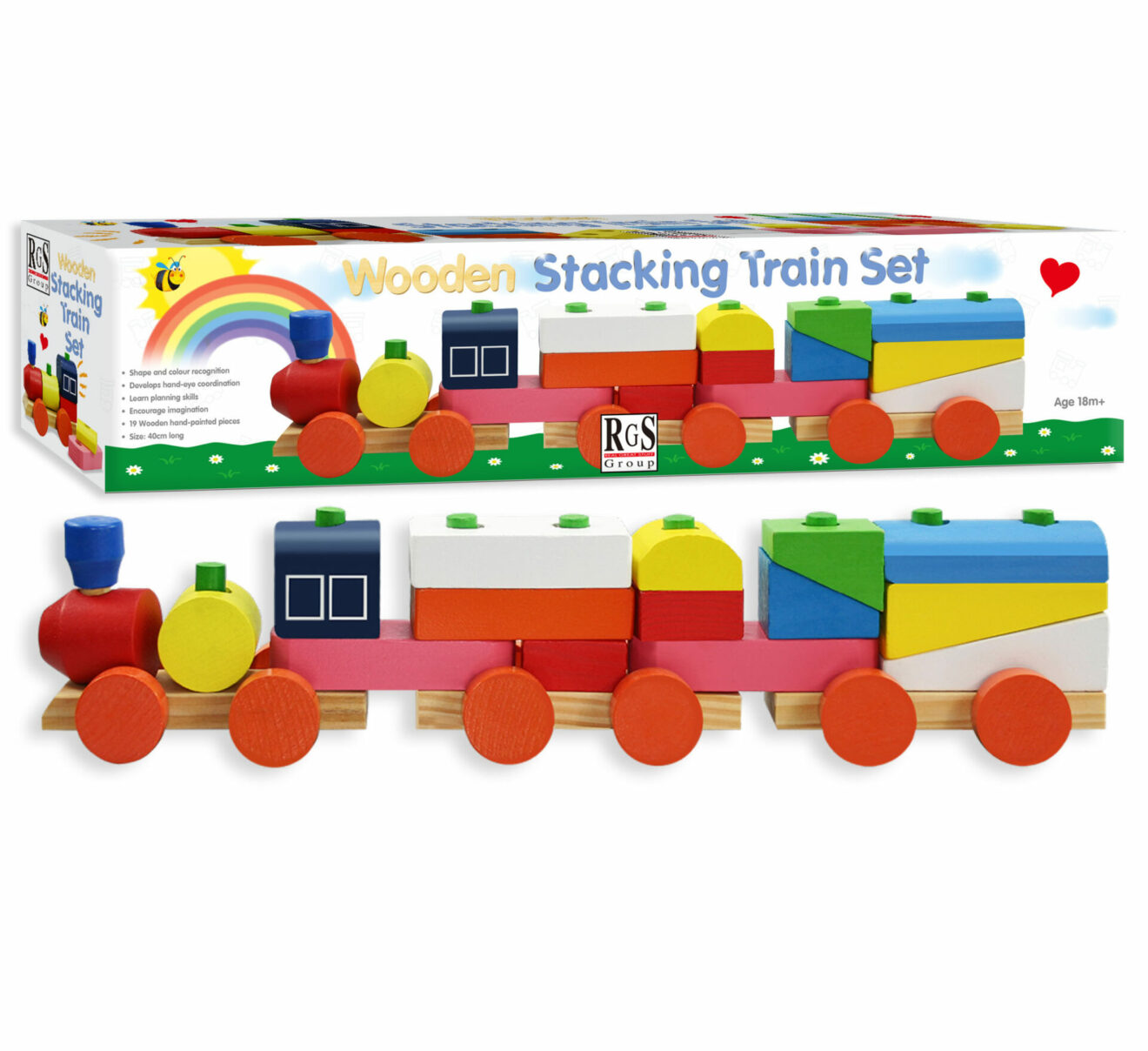 Wooden Stacking Train – RGS Group