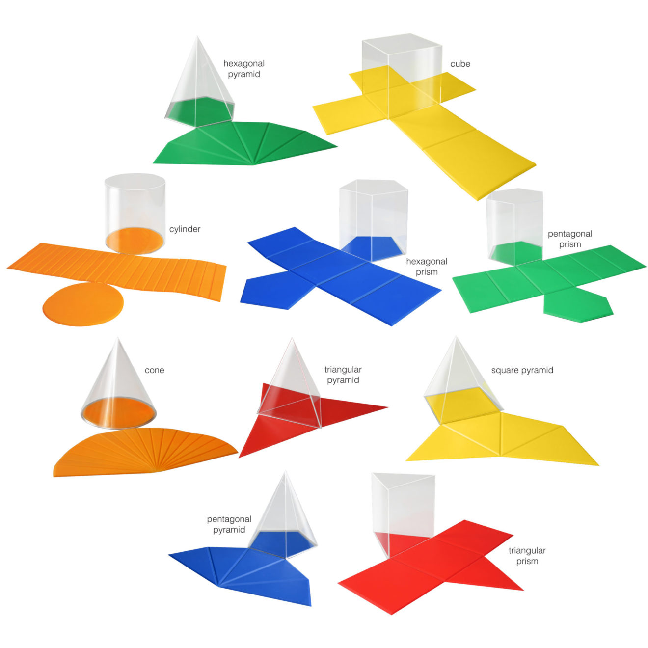 Geometric Solids with Folding Nets – RGS Group