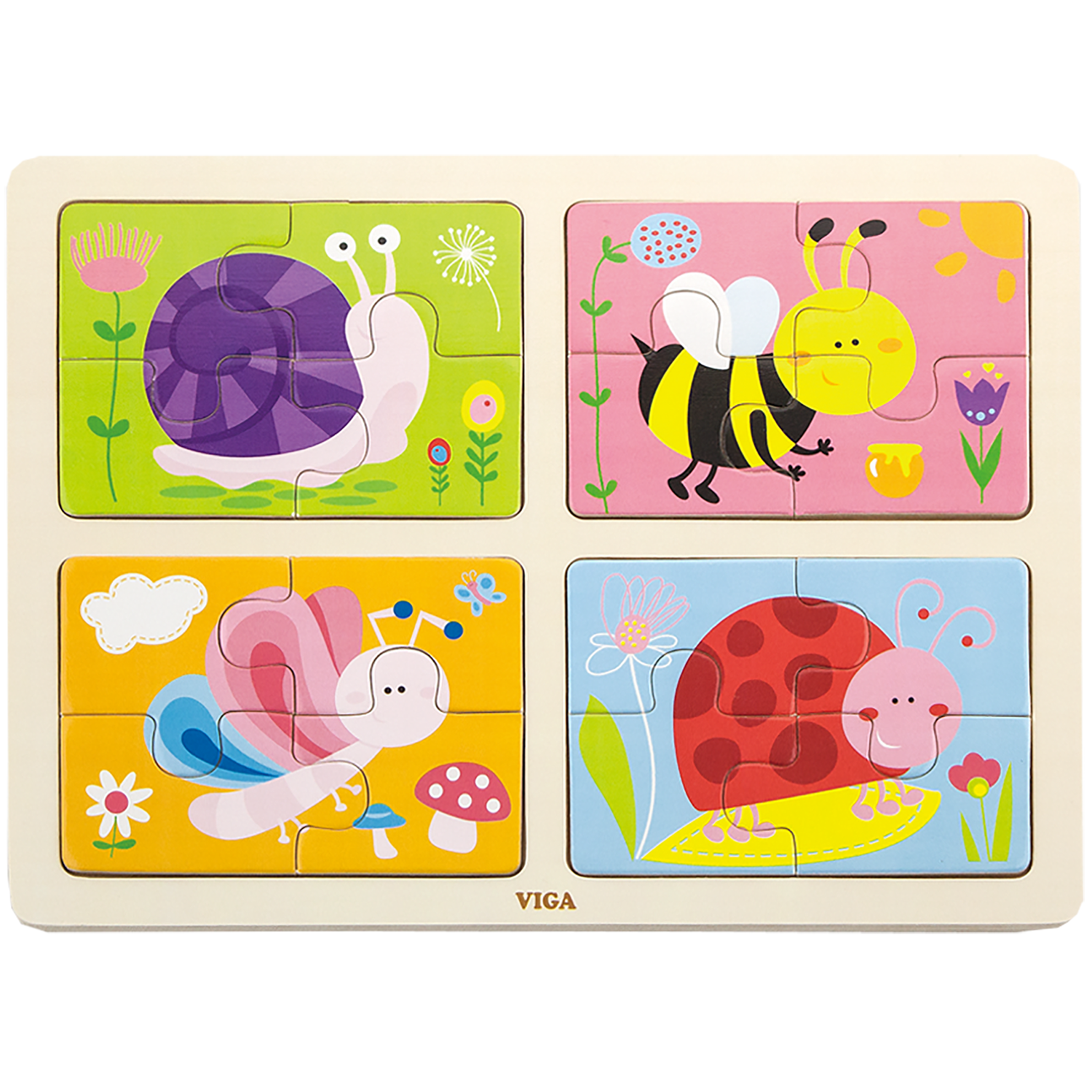 4-in-1 Puzzle Tray Insects – RGS Group