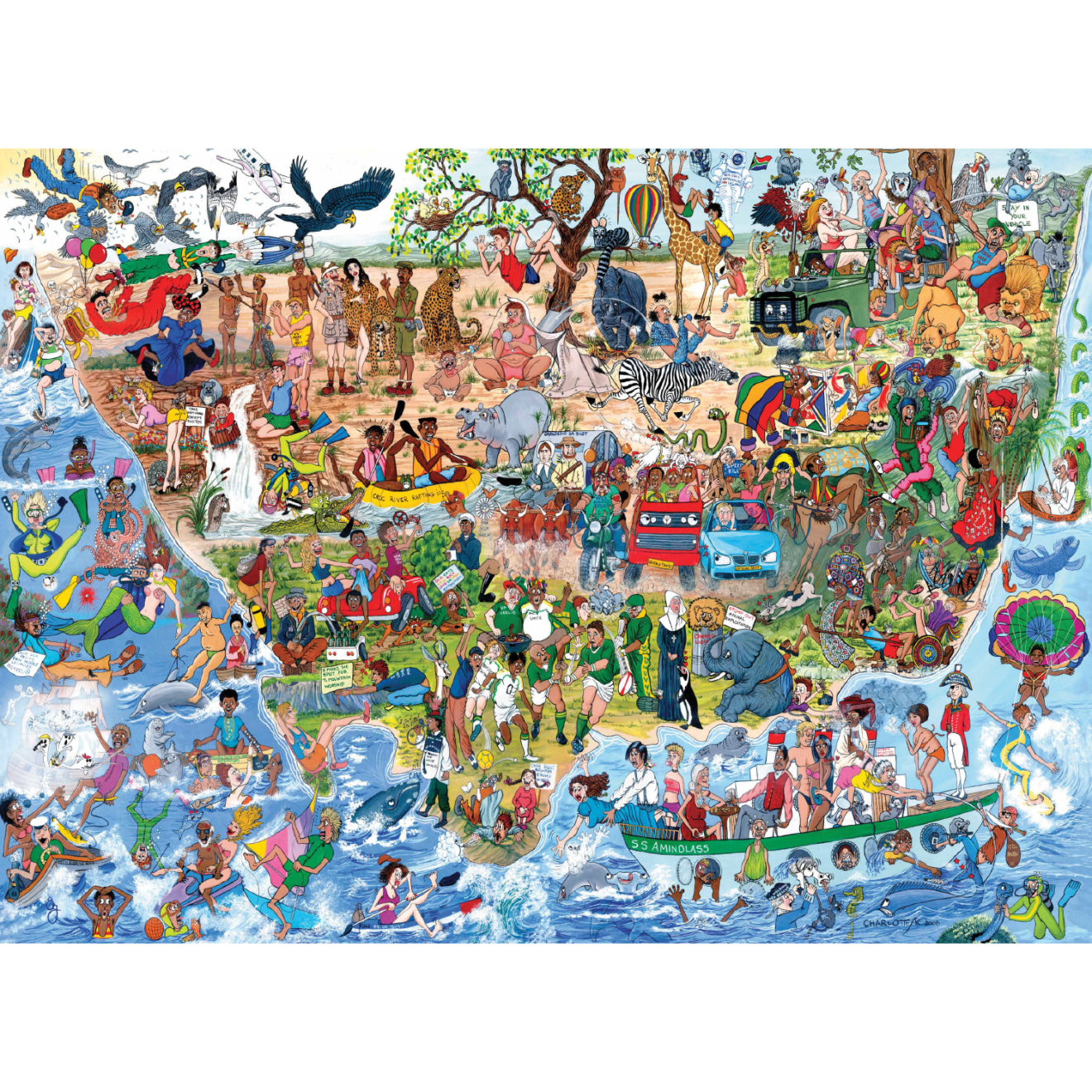 Funny South Africa - Where is Bokkie? 1500pc - RGS Group