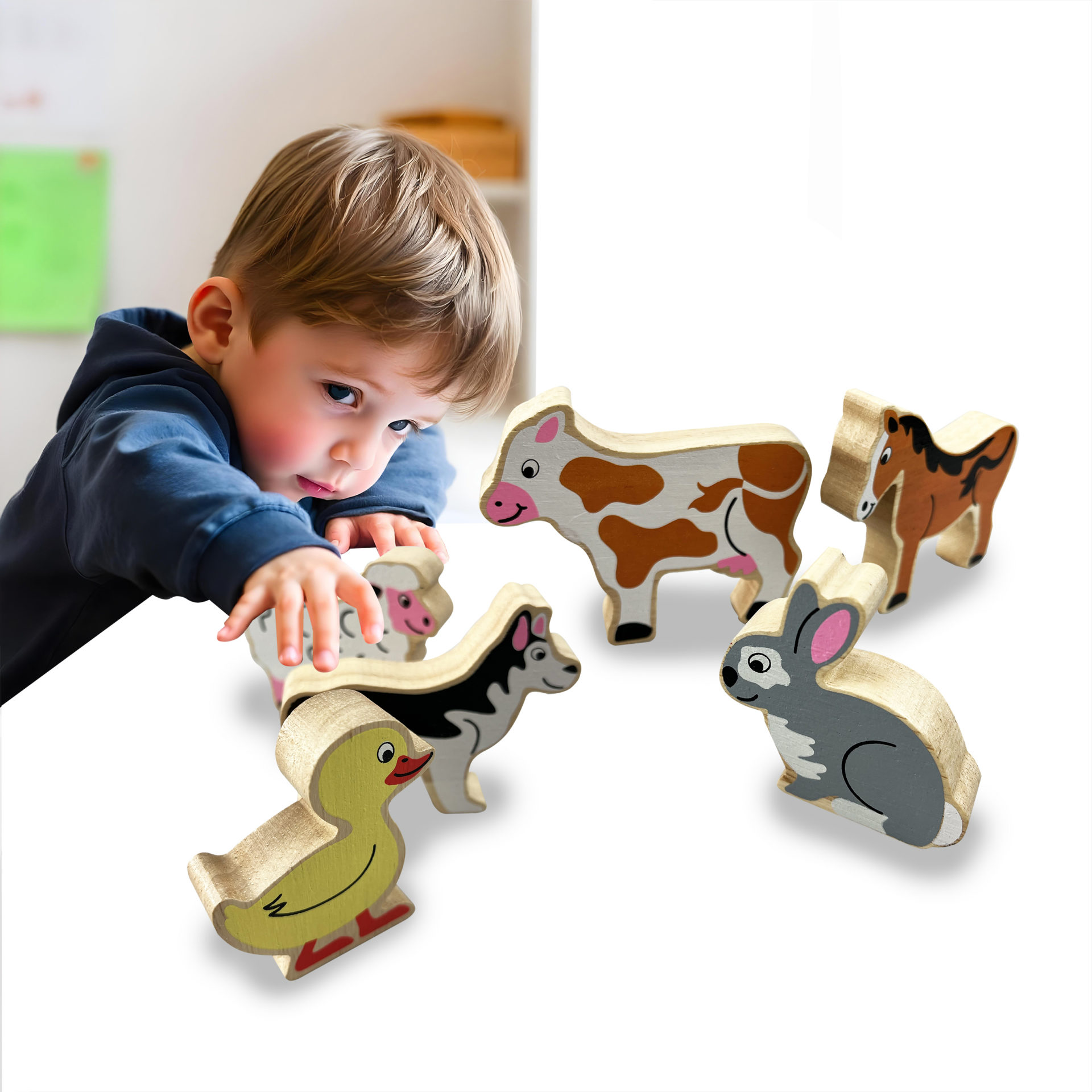 Wooden Block Farm Animals – RGS Group