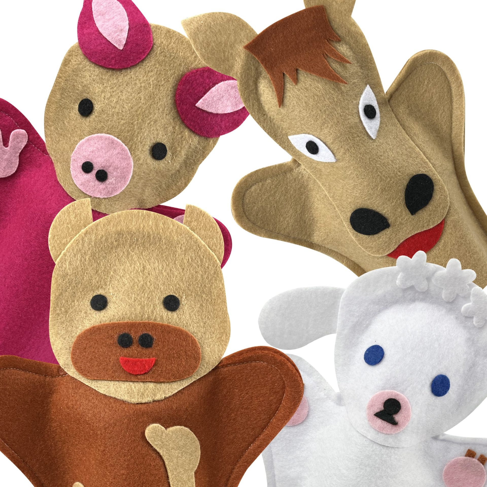Hand Puppets Farm Animals 4pc – RGS Group