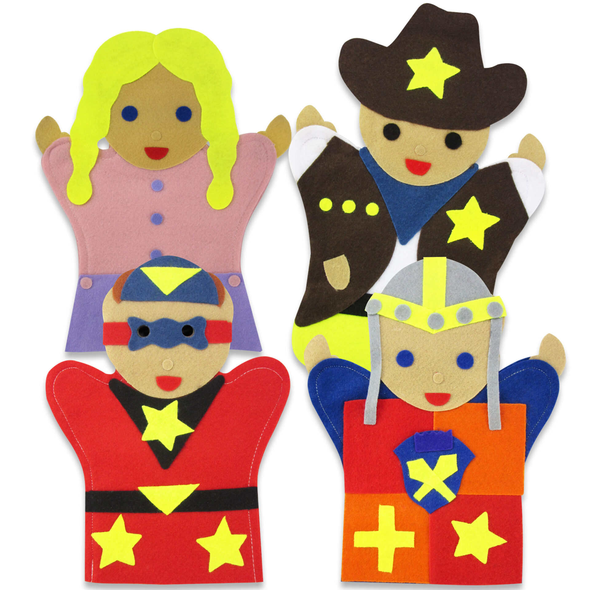 Hand Puppets Super Heroes 4pc – RGS Group