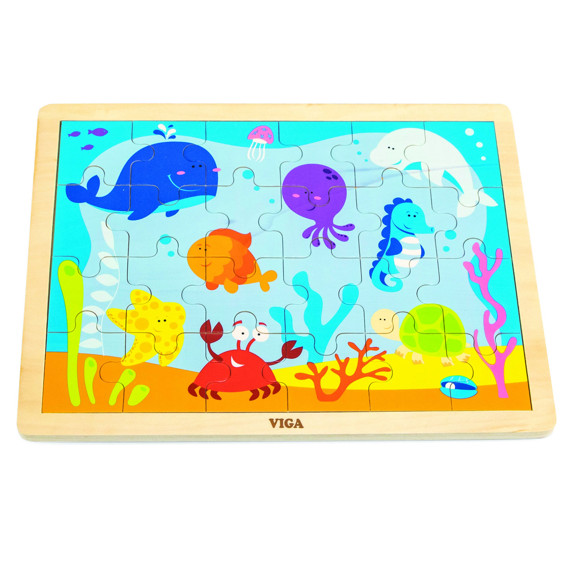 Wooden Ocean Puzzle 24pc – RGS Group
