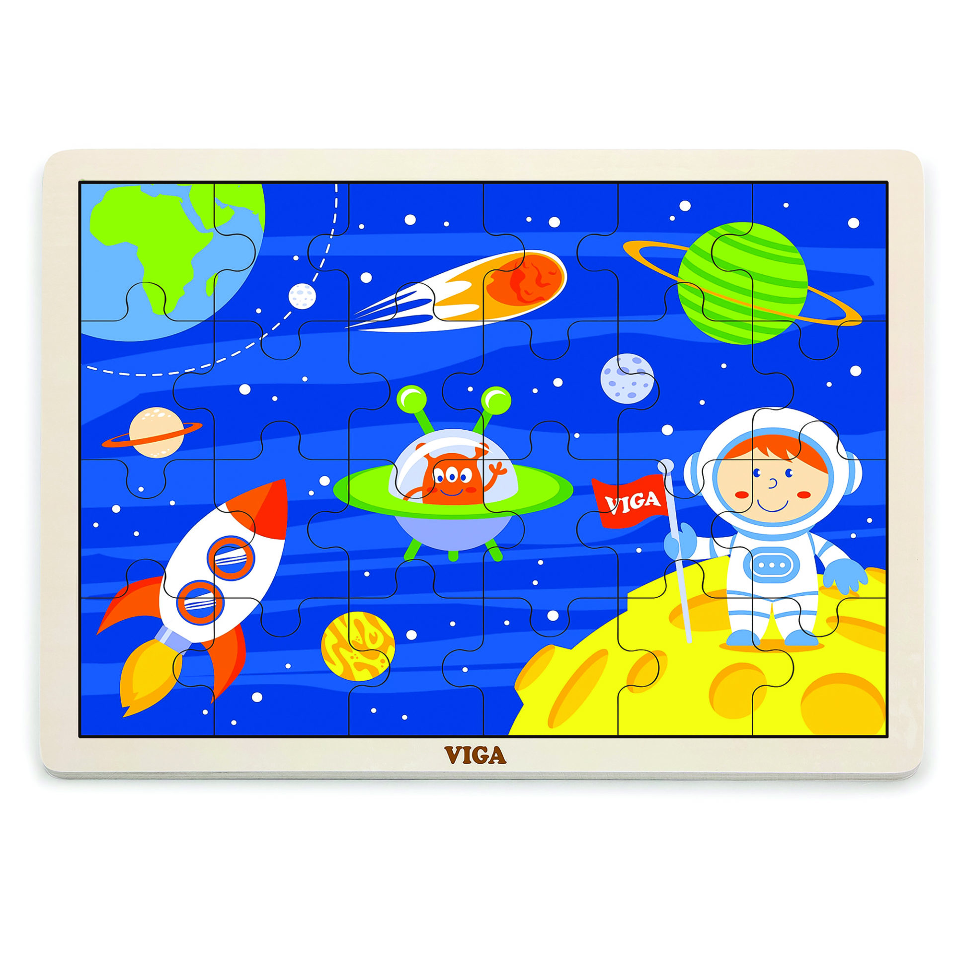 Wooden Space Travel Puzzle 24pc – RGS Group