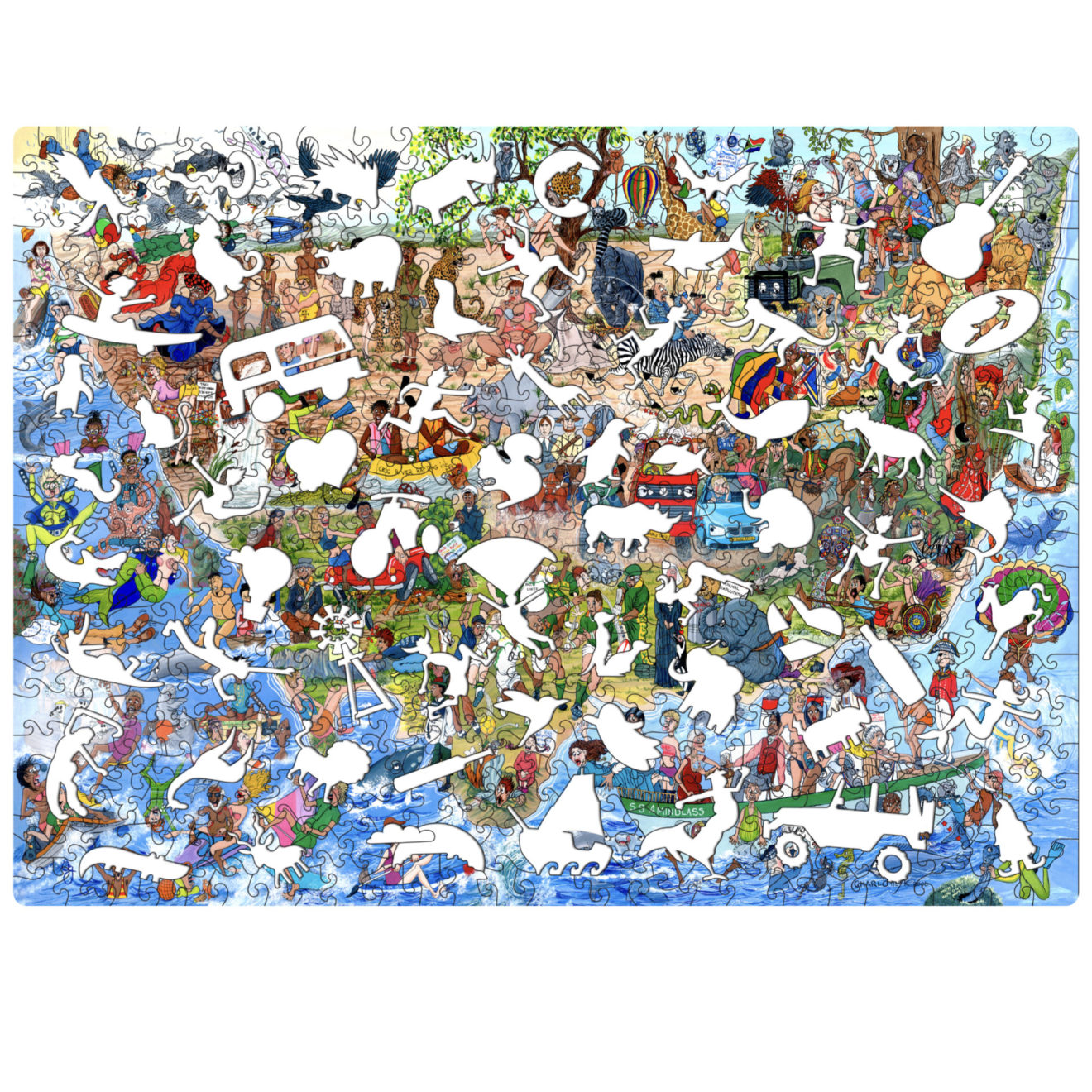 Wacky South Africa Widget Puzzle 501pc – RGS Group